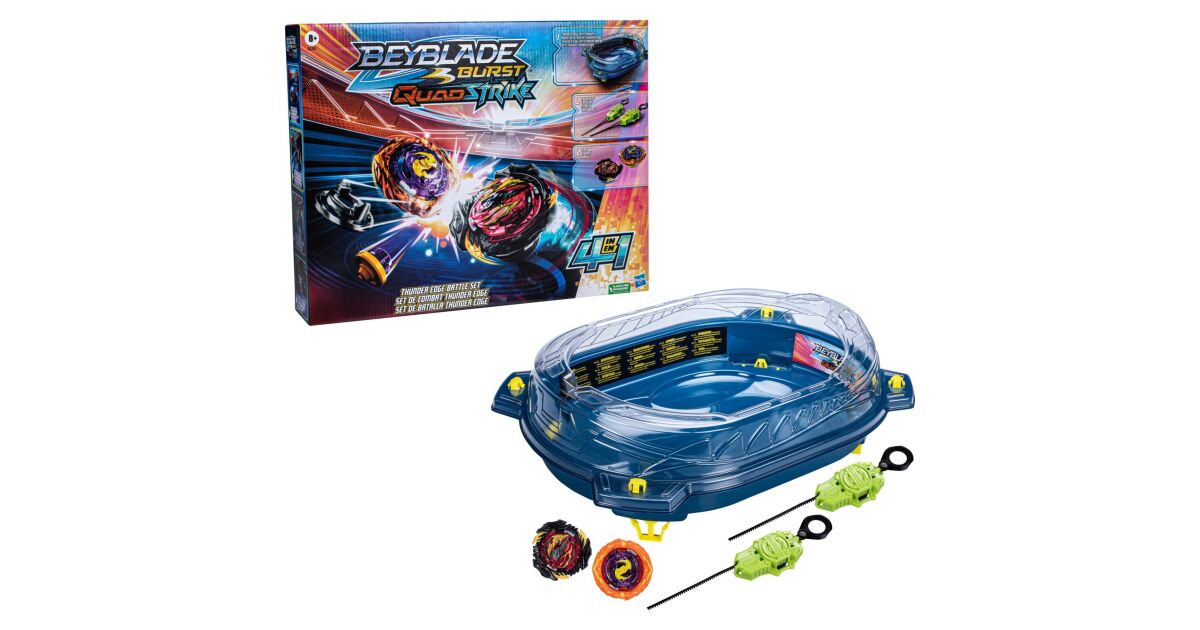Hasbro Beyblade Burst QuadStrike Thunder Edge pörgettyűs játék készlet ...