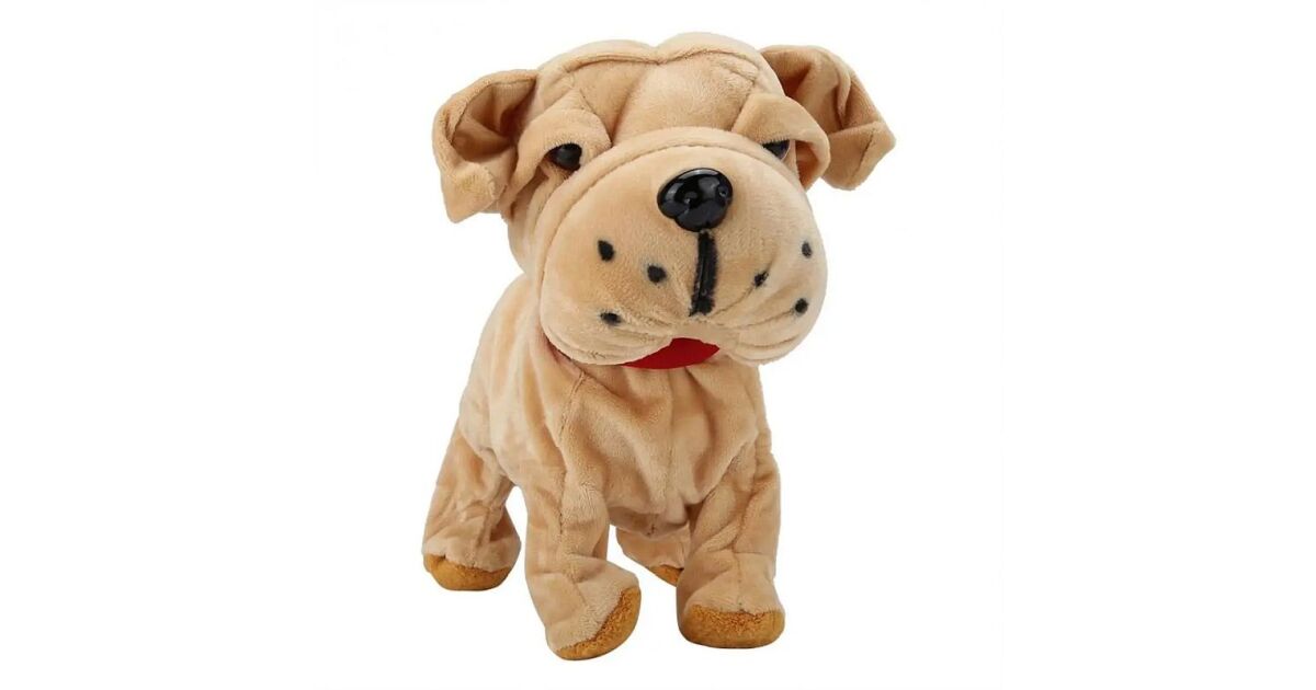 Catel interactiv, Buldog francez, latra, se misca, adulmeca, accesoriu ...