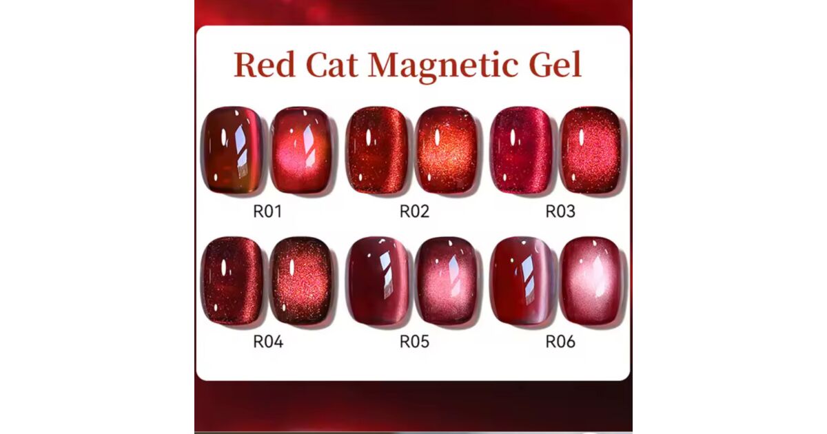 Ur Sugar Red Cat Magnetic- Mágneses Gél Lakk R04 TPO Free | Pepita.hu