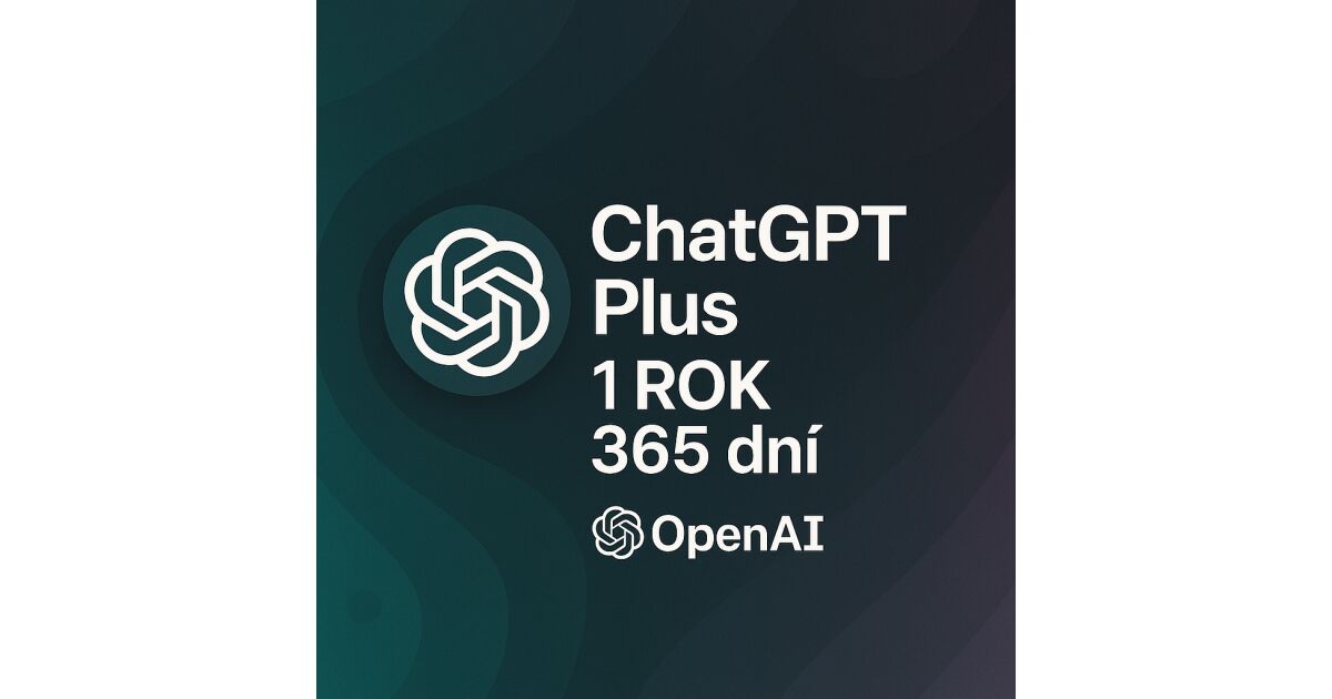 ChatGPT 5 Plus – 1 ROK / 365 dní | OpenAI | CHAT GPT Predplatné | Pepita.com