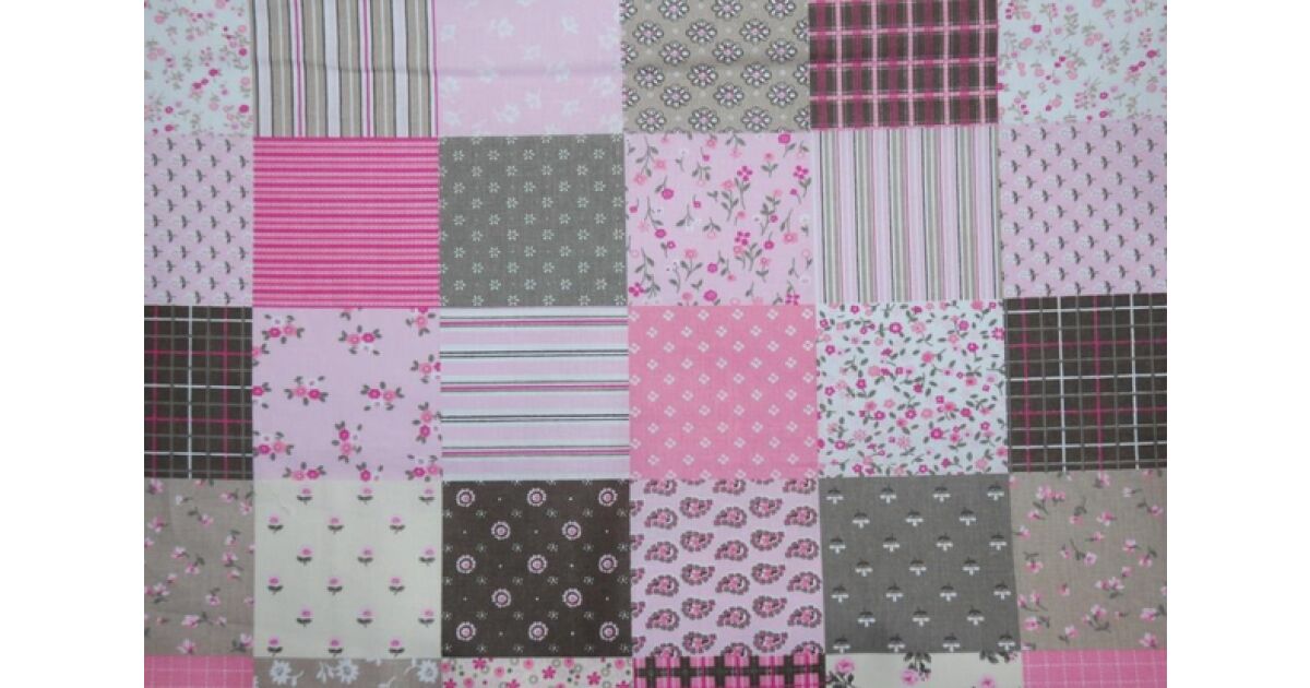 200x220 husă cu model 96/4 Duckbill Pink cu nasturi 100% bumbac de ...
