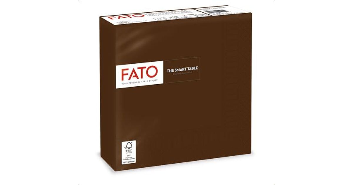FATO Smart Table Csokoládébarna Szalvéta - 33x33 cm, 50 db | Pepita.hu