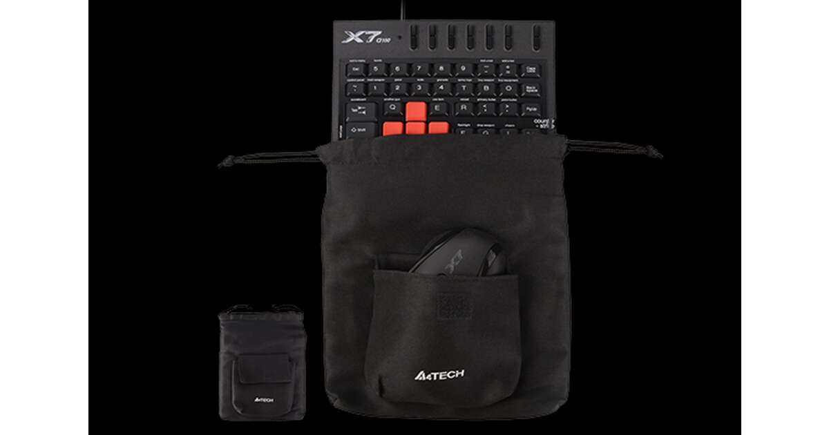 A4Tech X7-G100 angol, USB fekete gamer mini billentyűzet | Pepita.hu