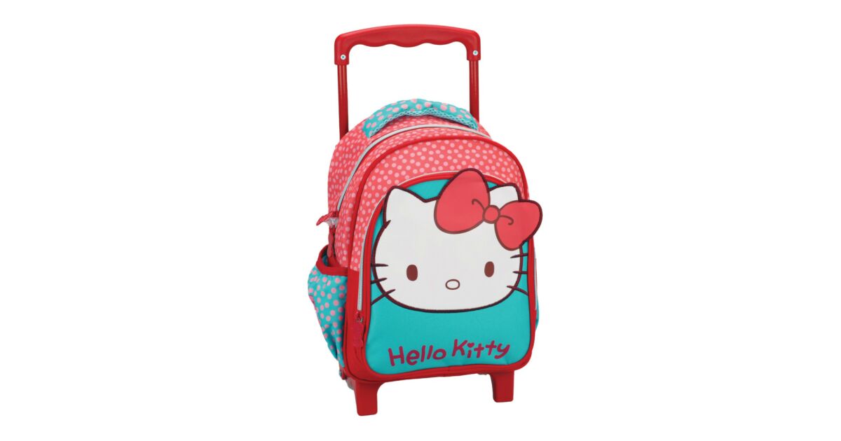Hello Kitty Sweetheart ghiozdan de gradinita cu roti, geanta 30 cm ...