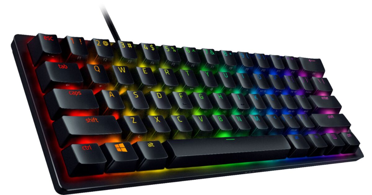 Razer Huntsman Mini (Red Switch) Mechanikus USB Gaming Billentyűzet US ...