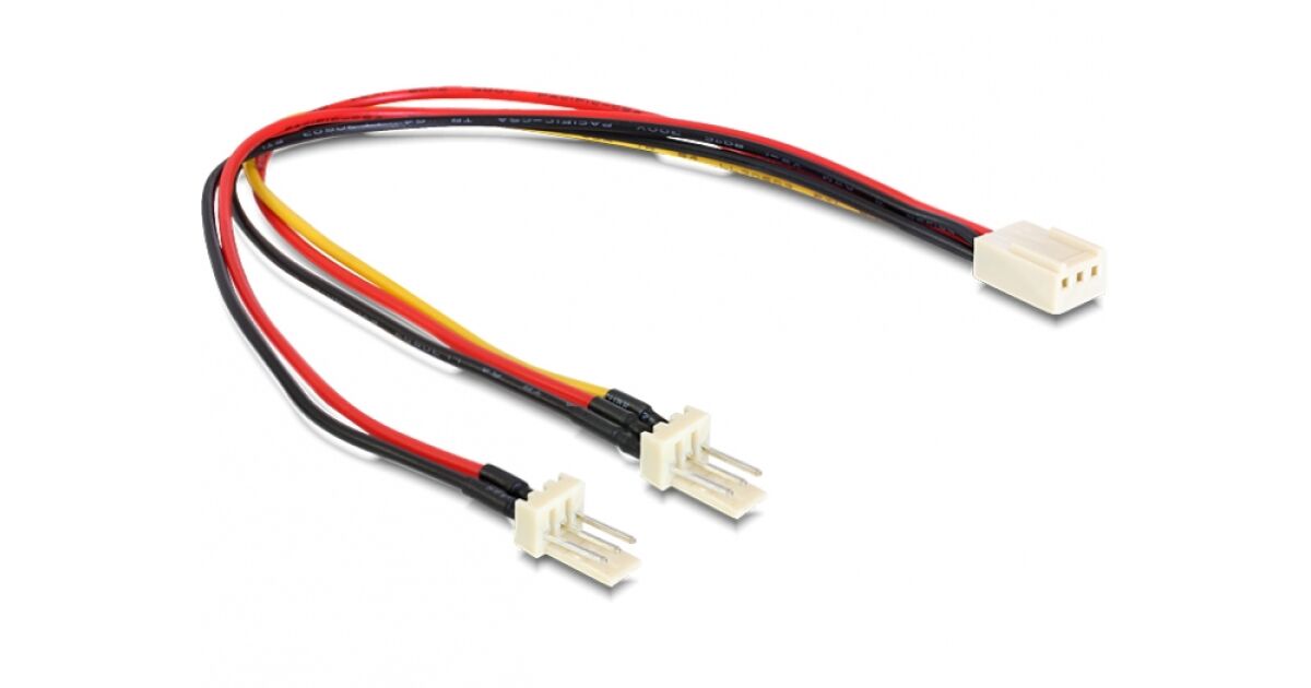 Delock 89343 Molex 3 pin anya > 2 x Molex 3 pin apa (v entillátor), 22 ...