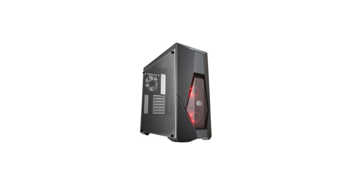Cooler Master Midi ATX MasterBox K500L Acryl Gehäuse, ohne Netzteil ...
