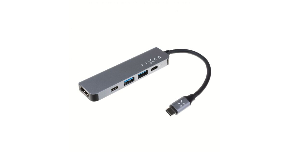 FIXED HUB Mini 5in1 USB-C Dokkoló - 4K HDMI, 100W PD, Space Gray ...