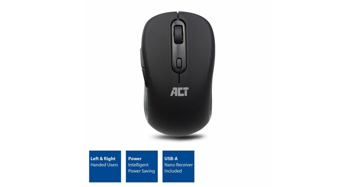 ACT AC5125 mouse-uri Mâna dreaptă RF fără fir Optice 1600 DPI (AC5125 ...