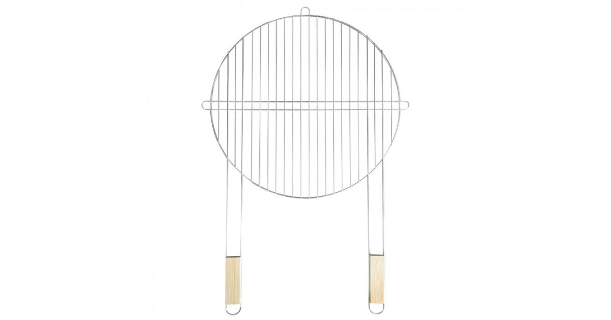 Mirpol Kerek Grillrács Fa Fogantyúval - 51 cm | Pepita.hu