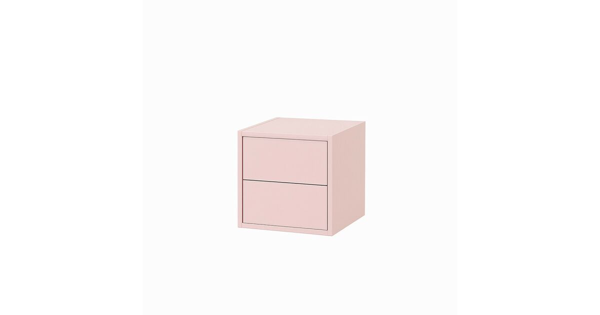 Leziter Boxie - 2 Fiókos Pink Fali Szekrény - 40x40x37 cm | Pepita.hu