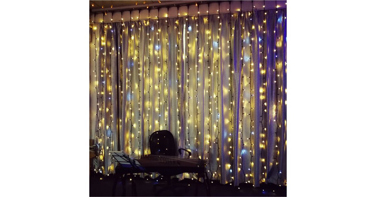 Instalatie Craciun Profesionala de Exterior IP65, Tip Perdea, 4m x 2m ...