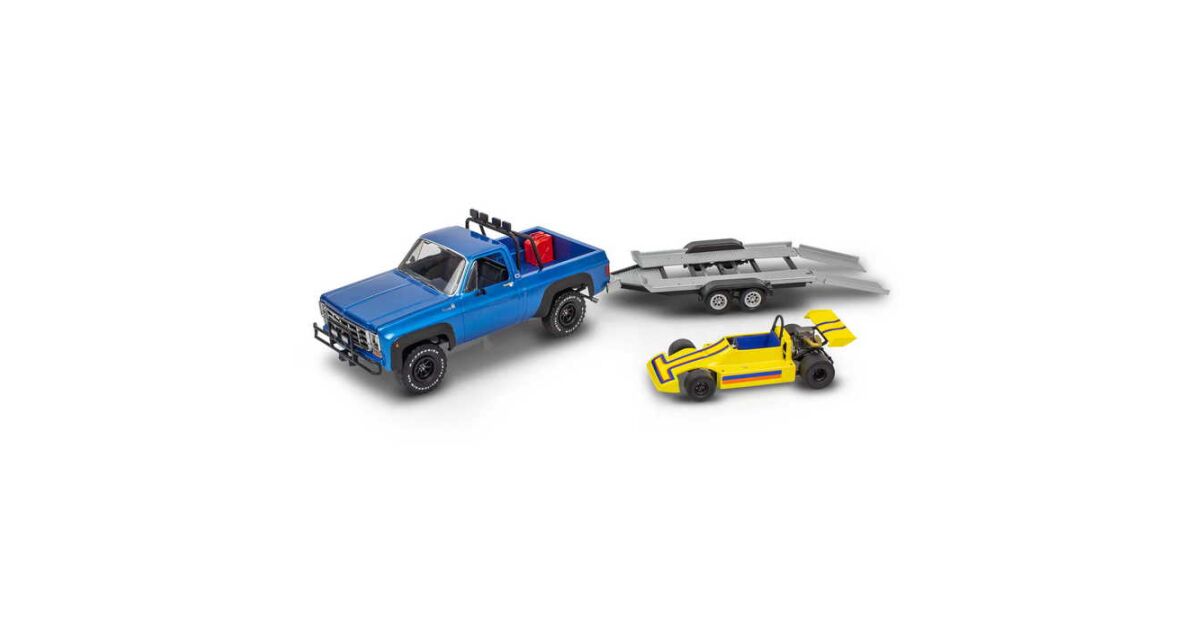 Revell 78 Chevy 4x4 Pickup with Go-kart (14581) 1:25 makett autó ...