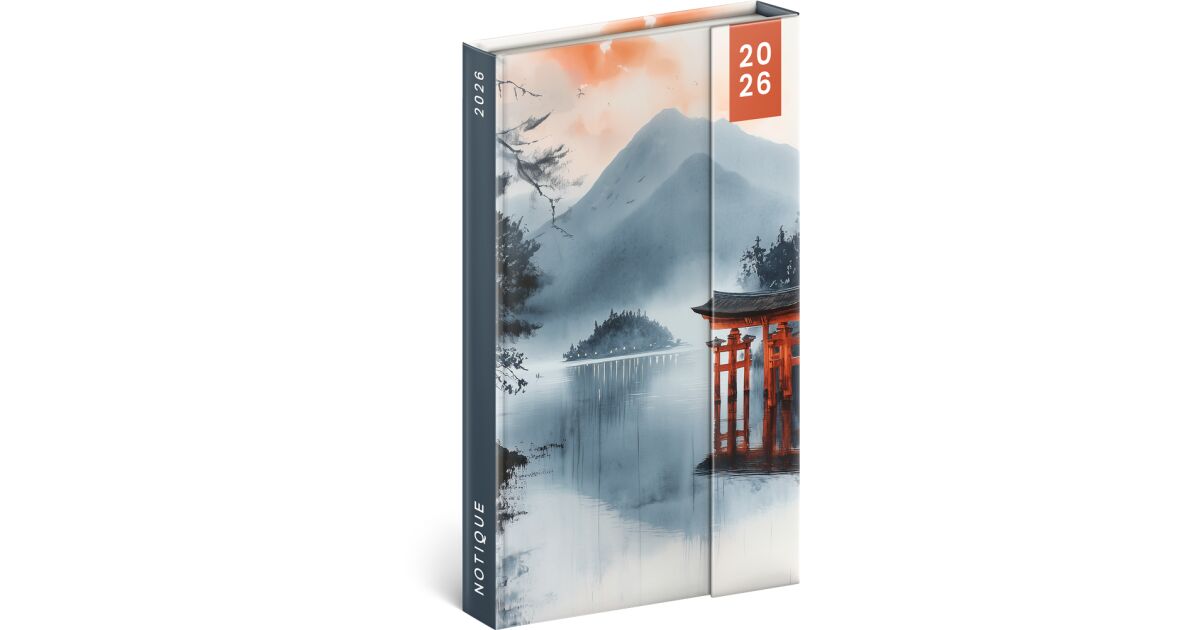 Realsystem 2026 Japan 5414 13x21 cm Gummiband-Terminkalender/Notizbuch ...