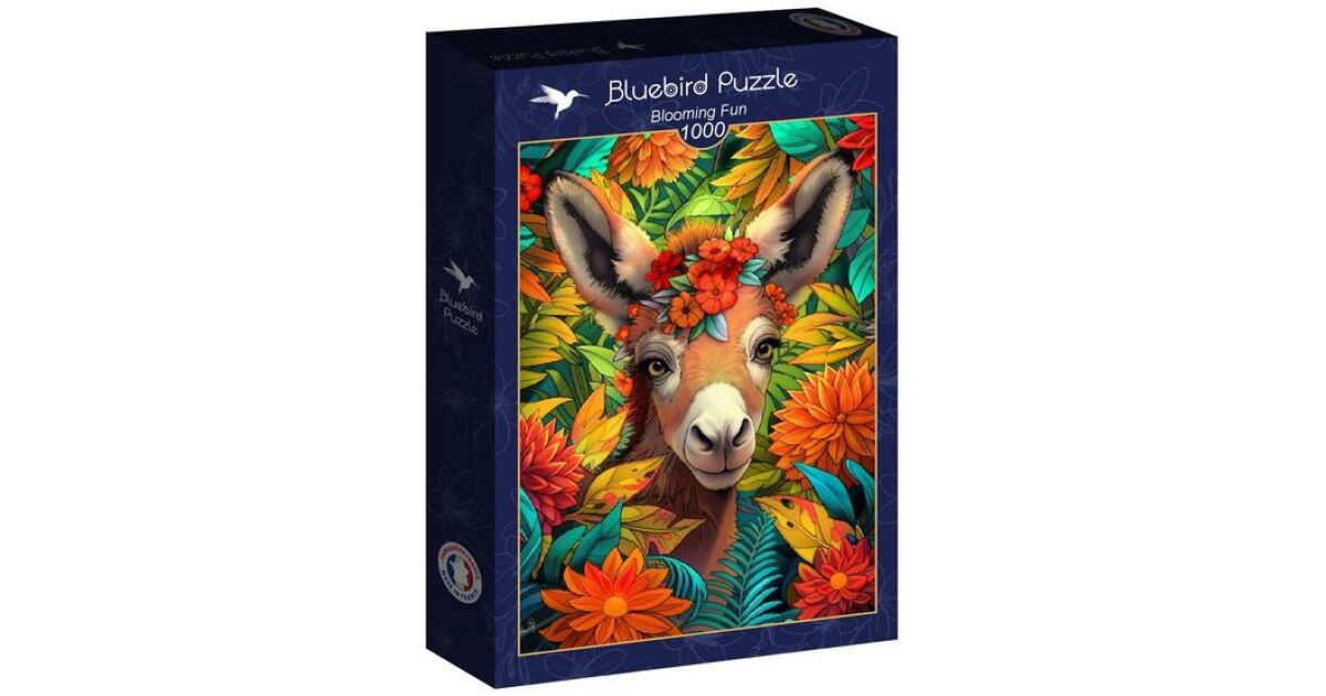 Bluebird - Blooming Fun 1000 db-os puzzle - Virágos szamár | Pepita.hu