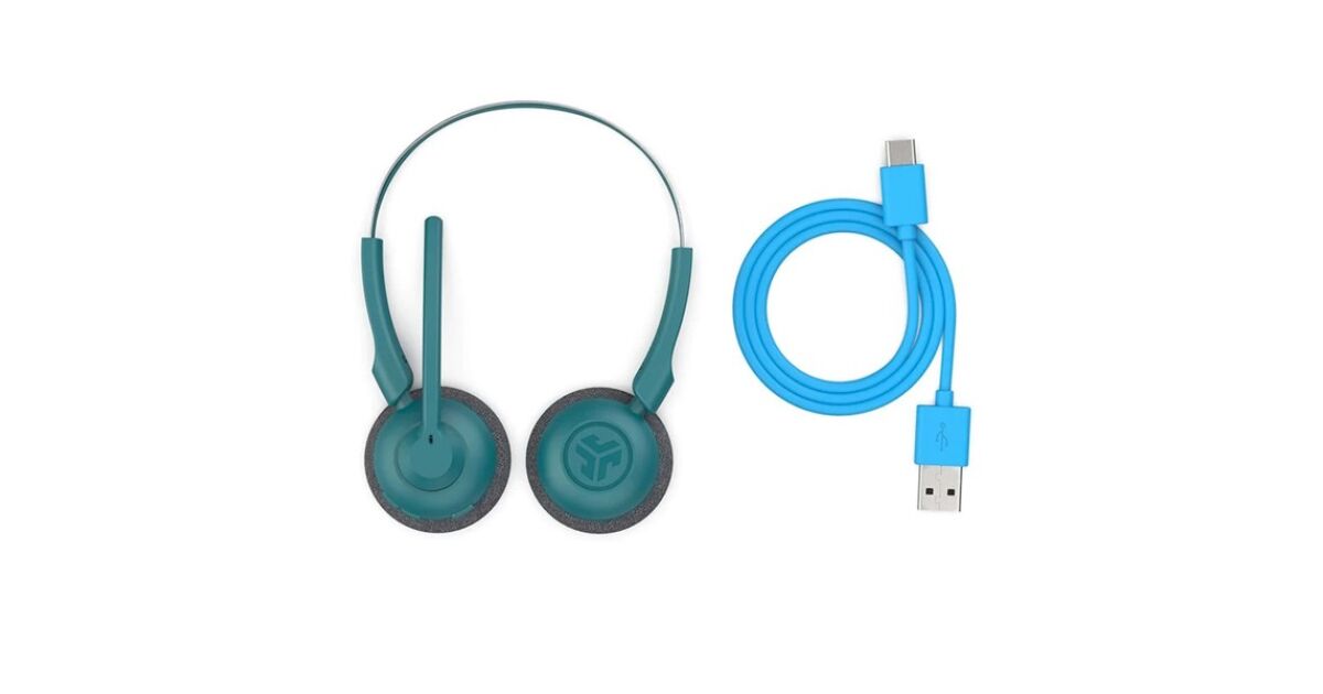 JLab Go Work Pop Bluetooth Headset - Kékeszöld, 50 óra üzemidő | Pepita.hu