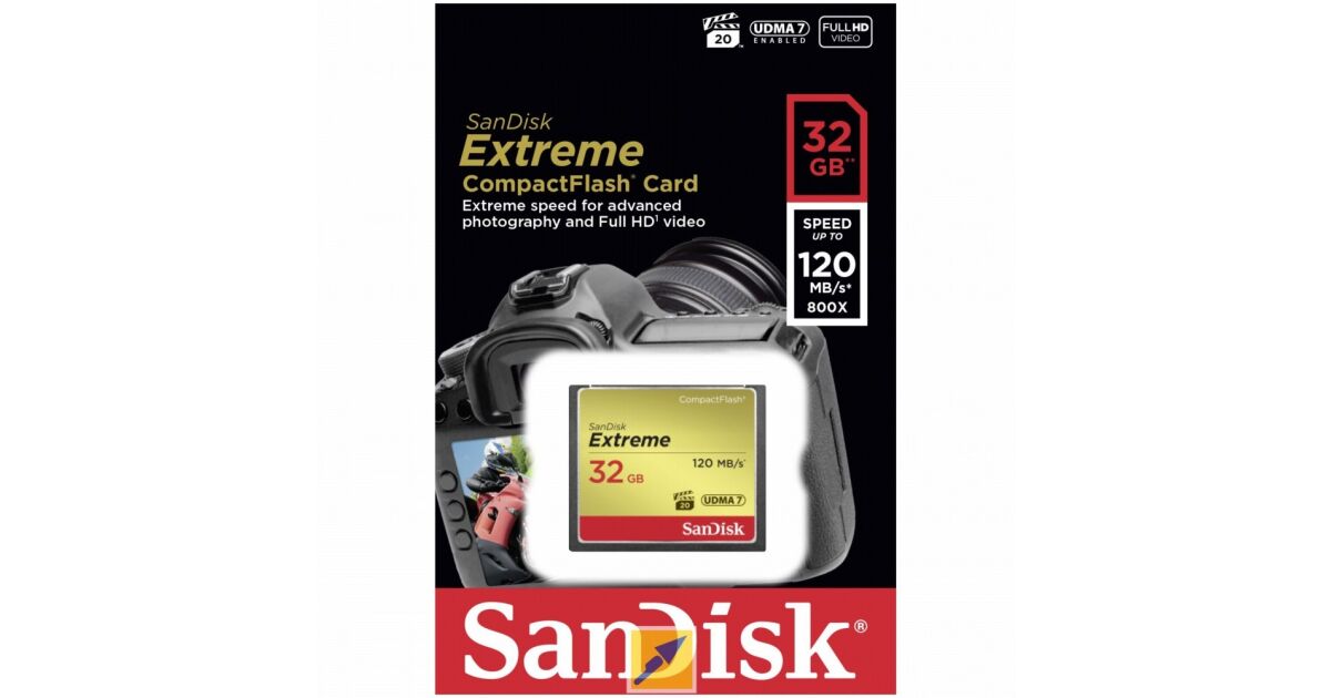 SanDisk Extreme CompactFlash Memóriakártya - 32GB | Pepita.hu
