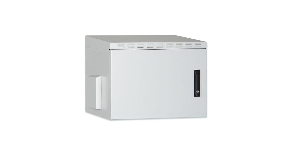 Lande 19 Kültéri Fali Rack Szekrény - 16U, 600x450mm, IP55 - Szürke ...