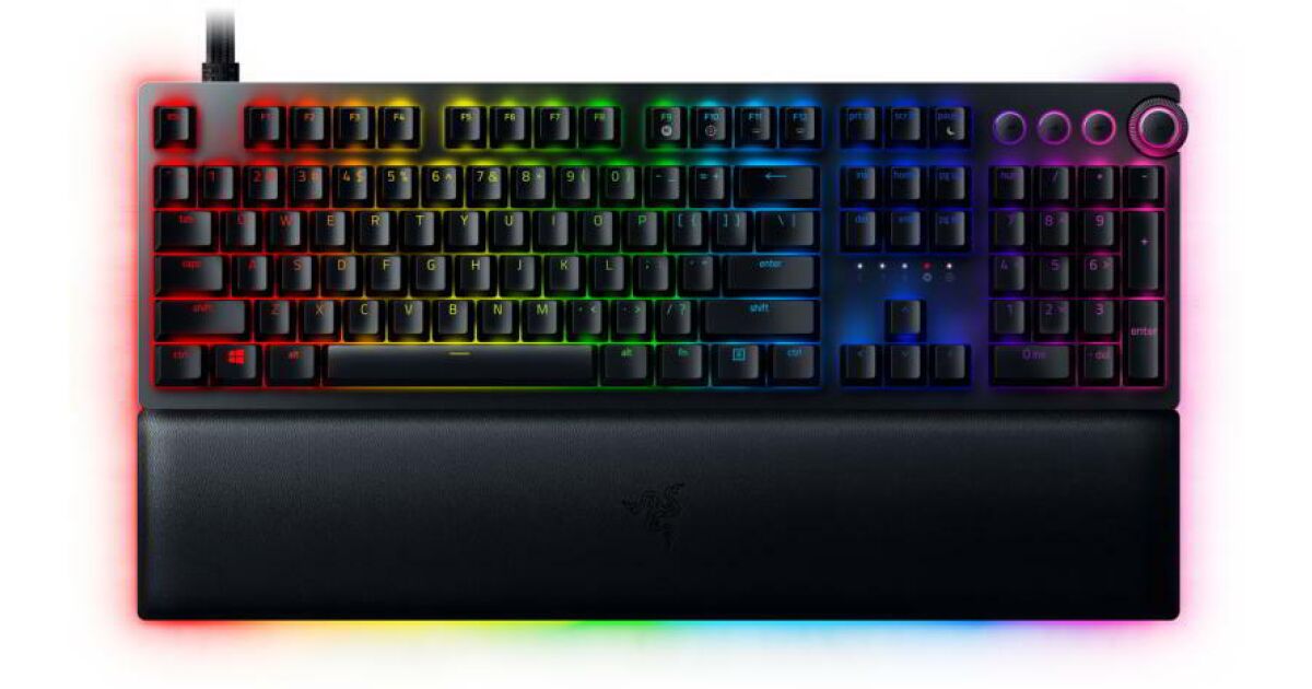 Razer Huntsman V2 Optikai Gaming Billentyűzet - Purple Switch, US ...