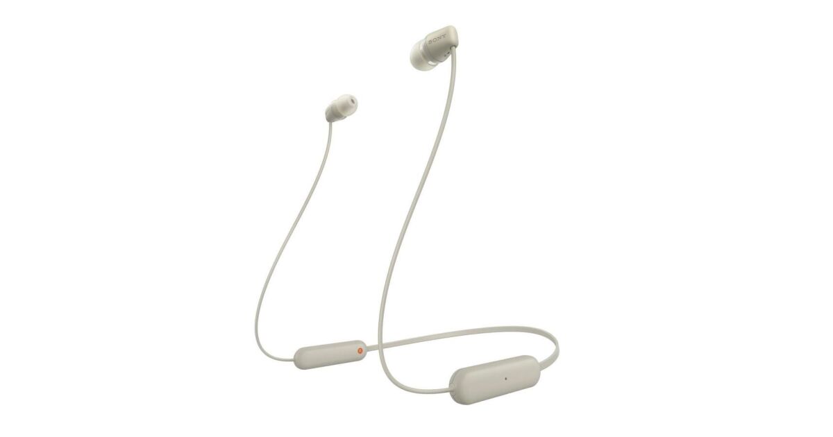 Sony WI-C100 Căști Fără fir În ureche Apeluri/Muzică Bluetooth Bej ...