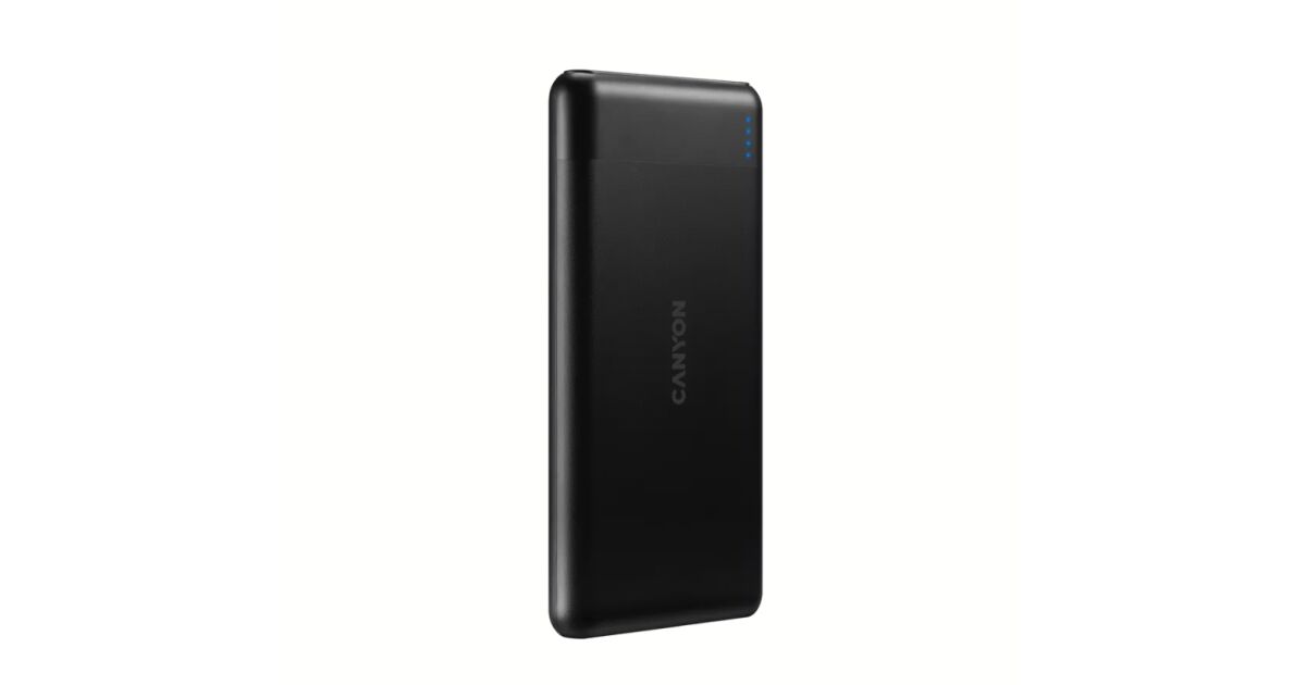 Canyon PB-107 Powerbank - 10000mAh, Gyorstöltés, Fekete | Pepita.hu