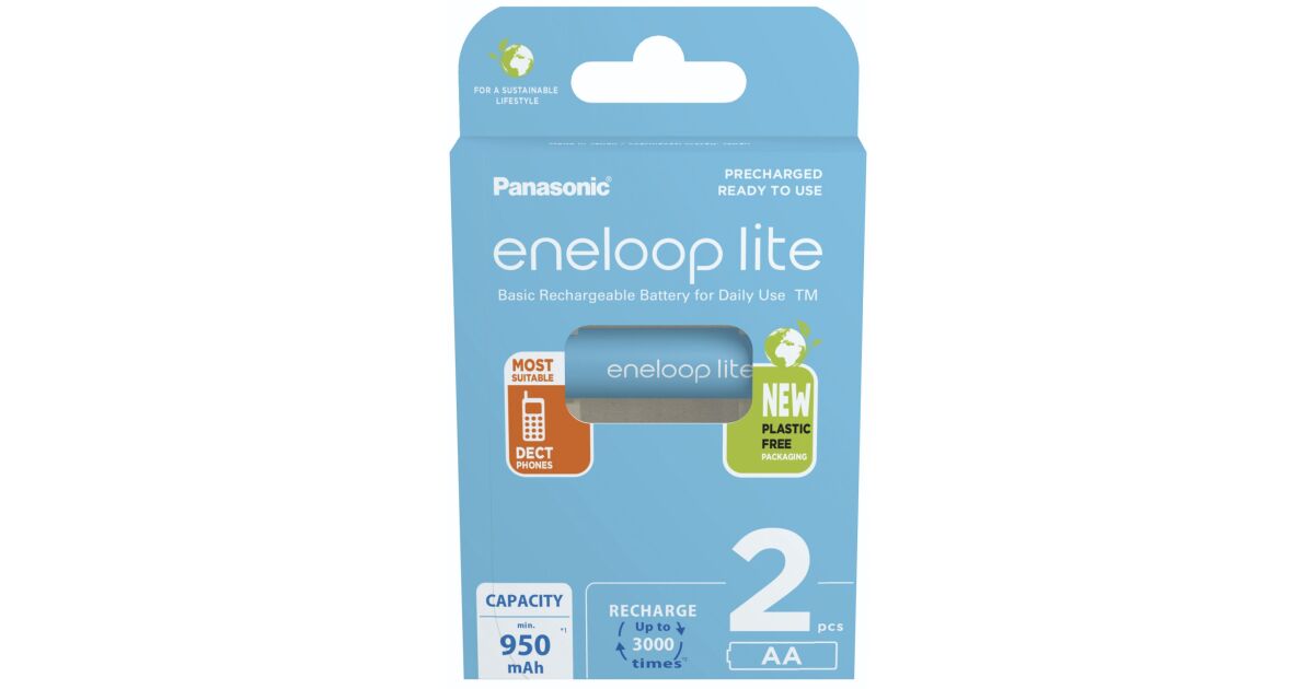 Panasonic Eneloop Lite AA 950mAh Újratölthető Elem - 2db | Pepita.hu