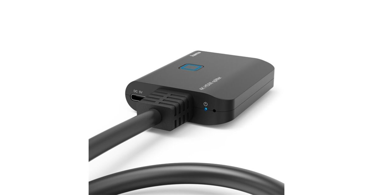 Hama 00205284 Splitter HDMI cu 1 intrare - 2 ieșiri (4K) | Pepita.com