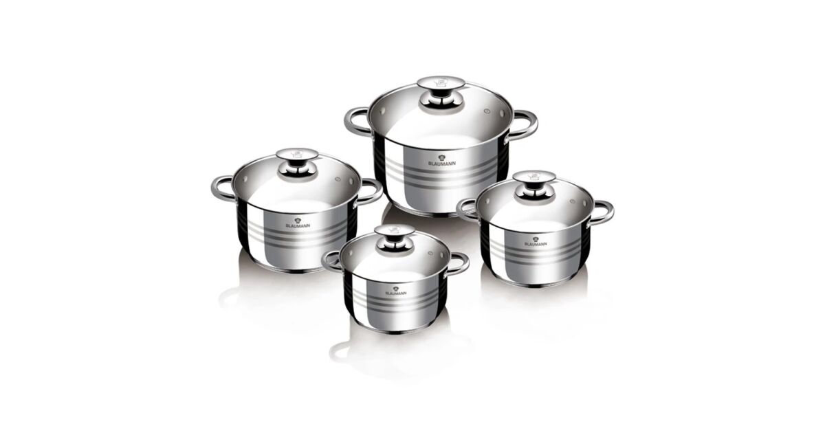 Blauman BL-3861 Gourmet Line Rozsdamentes Acél Edénykészlet - Inox (8 ...