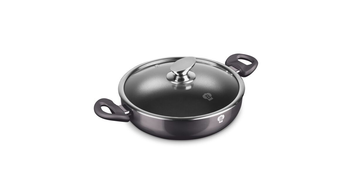 Blauman BL-3961 Carbon Pro Alacsony lábas Üveg fedővel Ø 24cm 3.2L ...