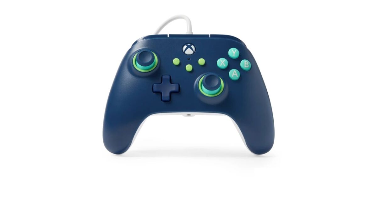 PowerA Wired, Xbox Series X|S, Xbox One, PC, Dark Teal, controler cu ...