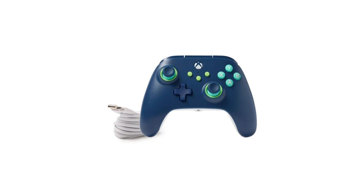 PowerA Wired, Xbox Series X|S, Xbox One, PC, Dark Teal, controler cu ...