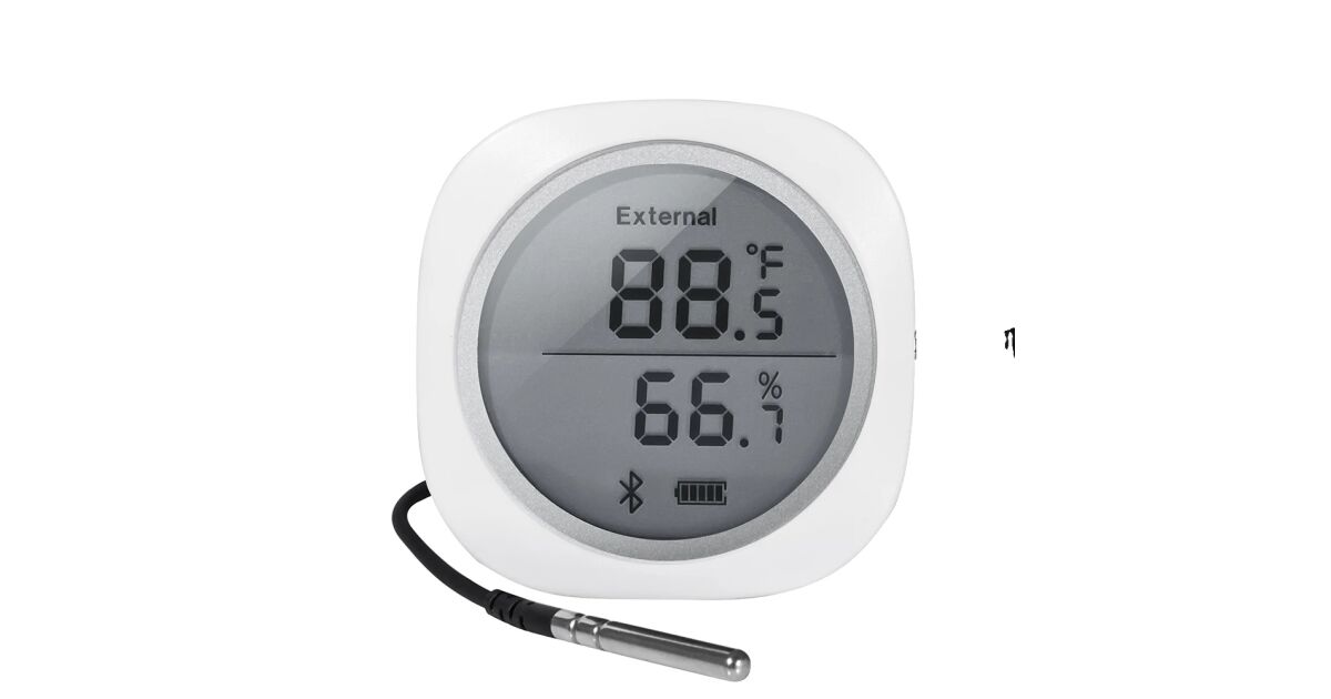 Wireless Thermometer & Hygrometer, Bluetooth Connectivity, Wide ...