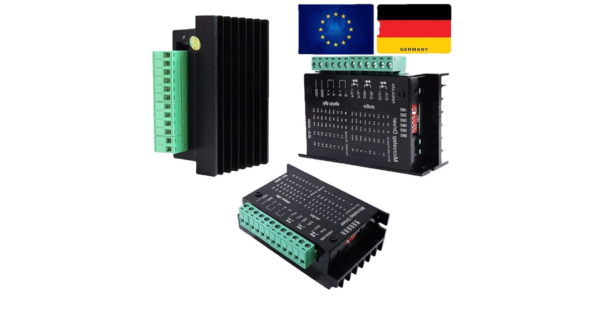 Léptetőmotoros meghajtó TB6600, 4A áram, 9-42VDC feszültség, 16 mikro ...