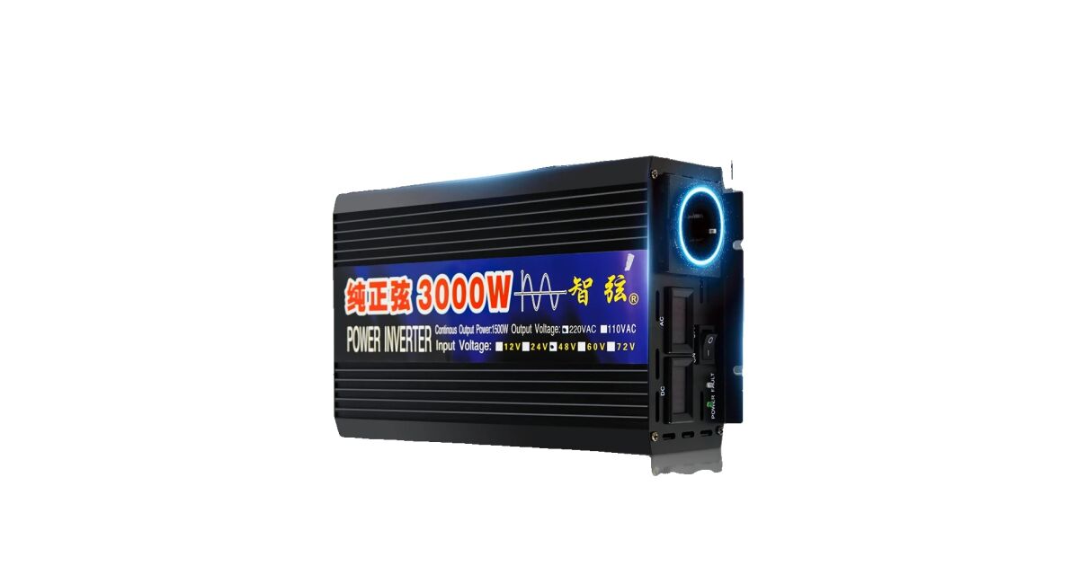 Power Inverter, 3000W tiszta szinuszhullám, távirányító, 3000W, 12 V ...