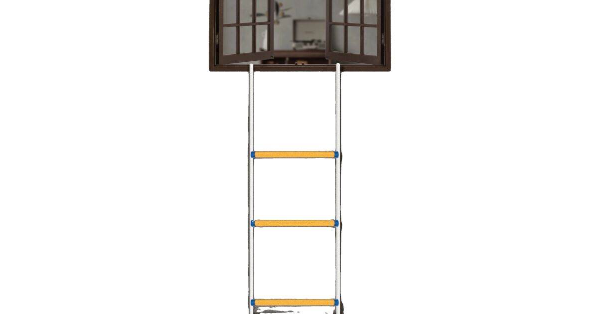 12M Rope Ladder, High Load Capacity, Durable Fireproof Material ...