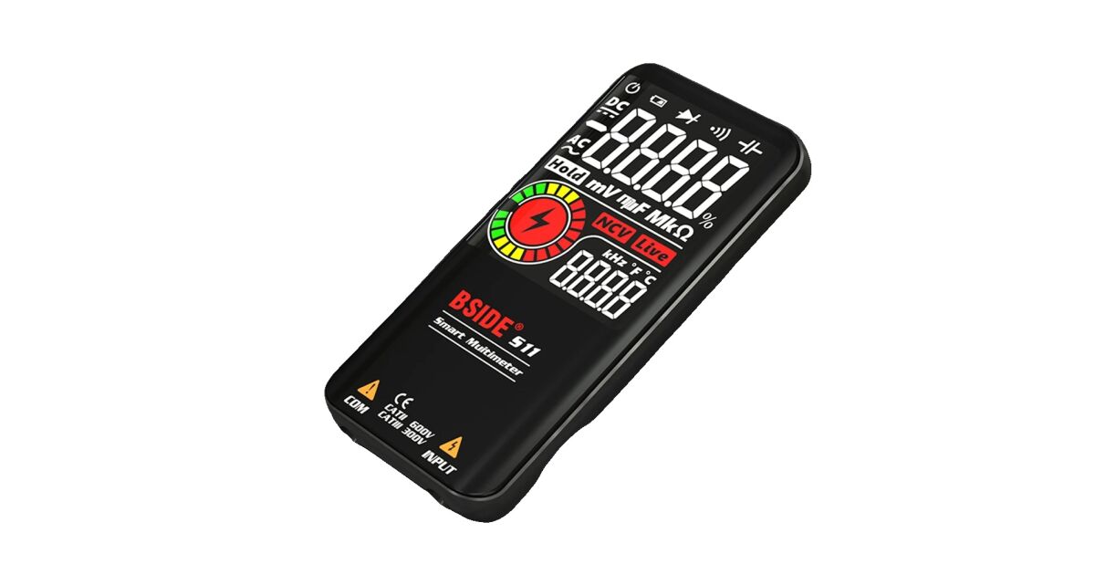 Bside Digital Multimeter, 9999 Counts Display, széles ...