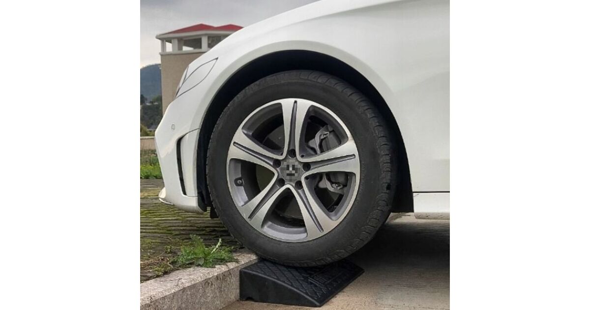 Szegély rámpa szegélyekhez, fekete autó rámpa, 15 cm | Pepita.hu