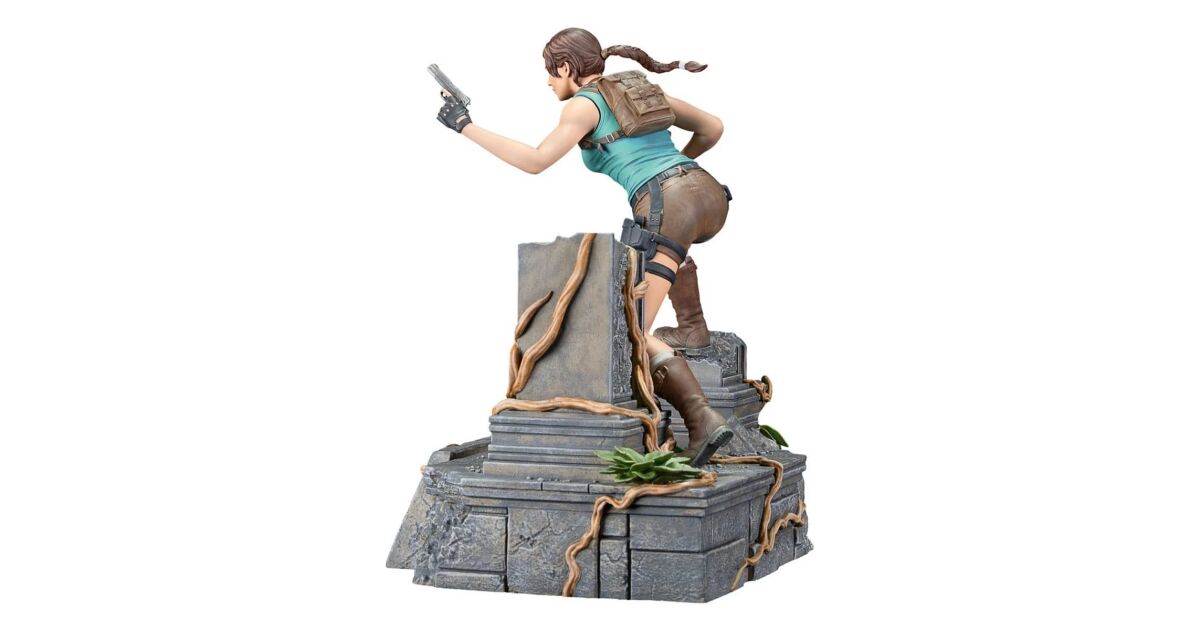 Tomb Raider Lara Croft Crystal Dynamics figura dioráma 24 cm | Pepita.hu