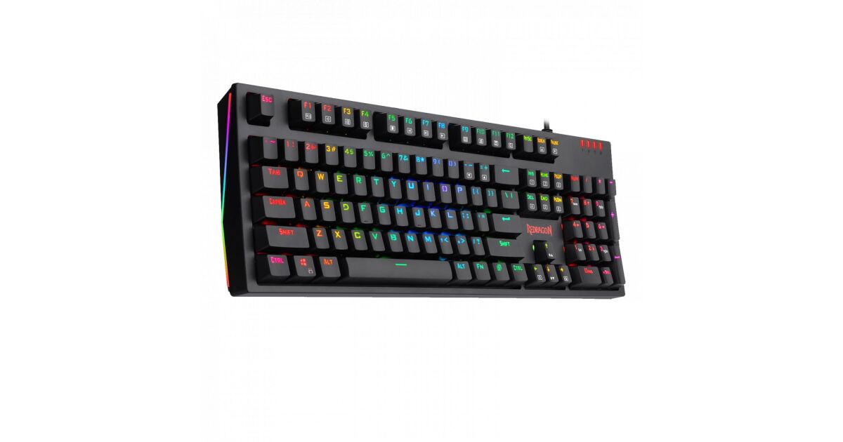 Redragon Amsa-Pro Mechanical Gaming RGB Wired Keyboard with Ultra-Fast ...
