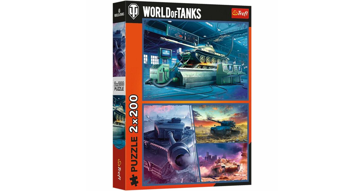 Trefl: Panzer-Mission: World of Tanks 2x200-Teile Puzzle | Pepita.com