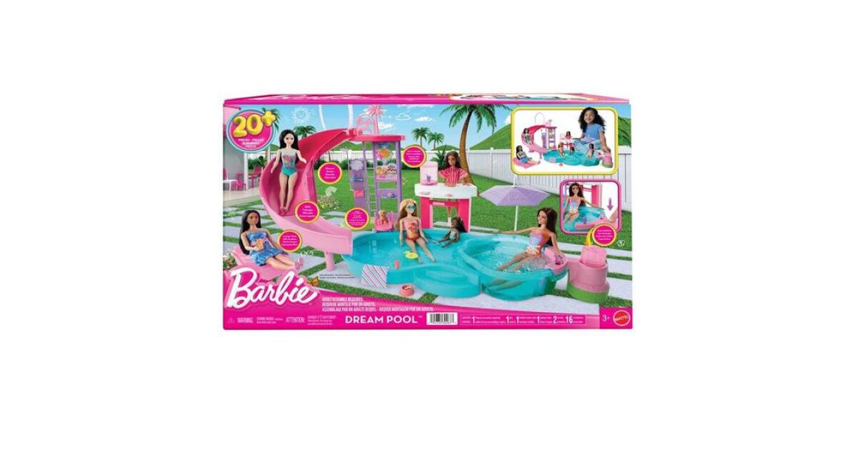 Mattel - Barbie - Dream Pool Medencés buli (JFP01) | Pepita.hu