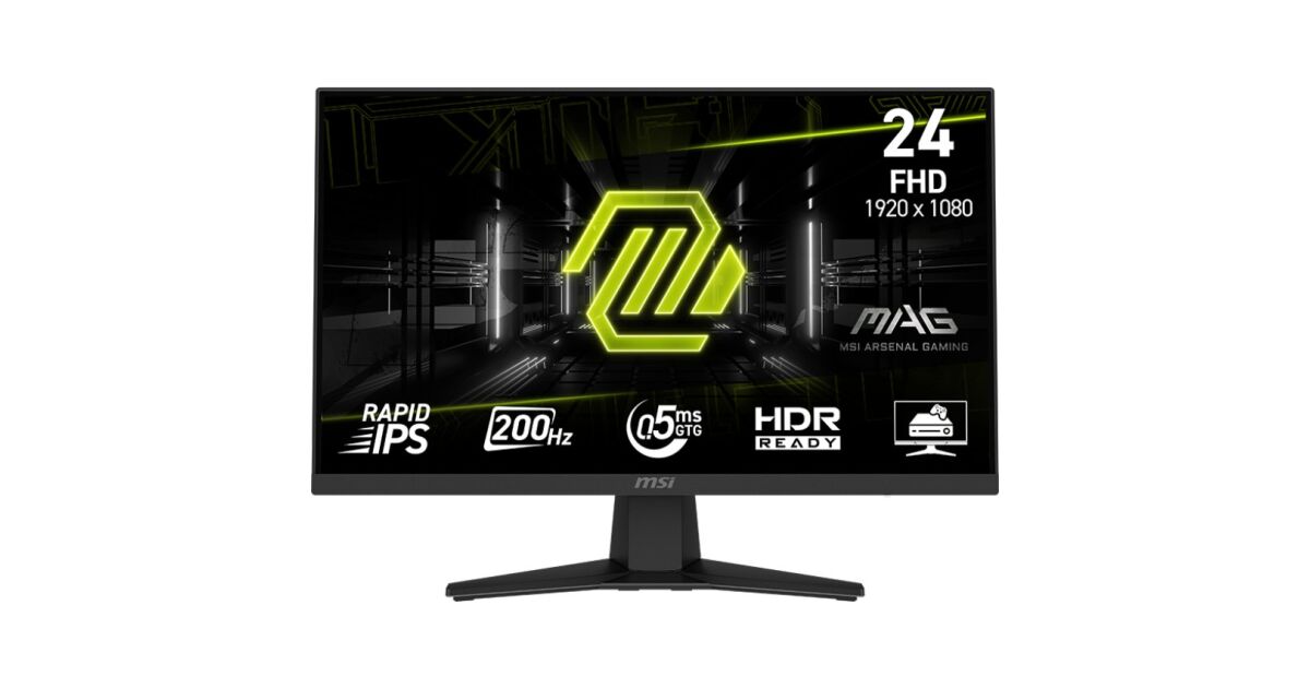 MSI MAG 244F számítógép monitor 59,9 cm (23.6) 1920 x 1080 pixelek Full HD LCD Fekete (MAG 244F ...