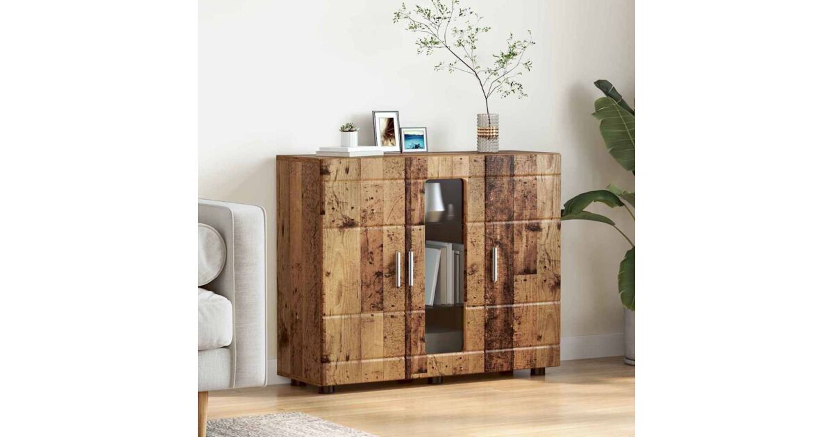 Széf polcokkal tárolóval Régi fa 55.5 x 29 x 100 cm Faanyag | Pepita.hu