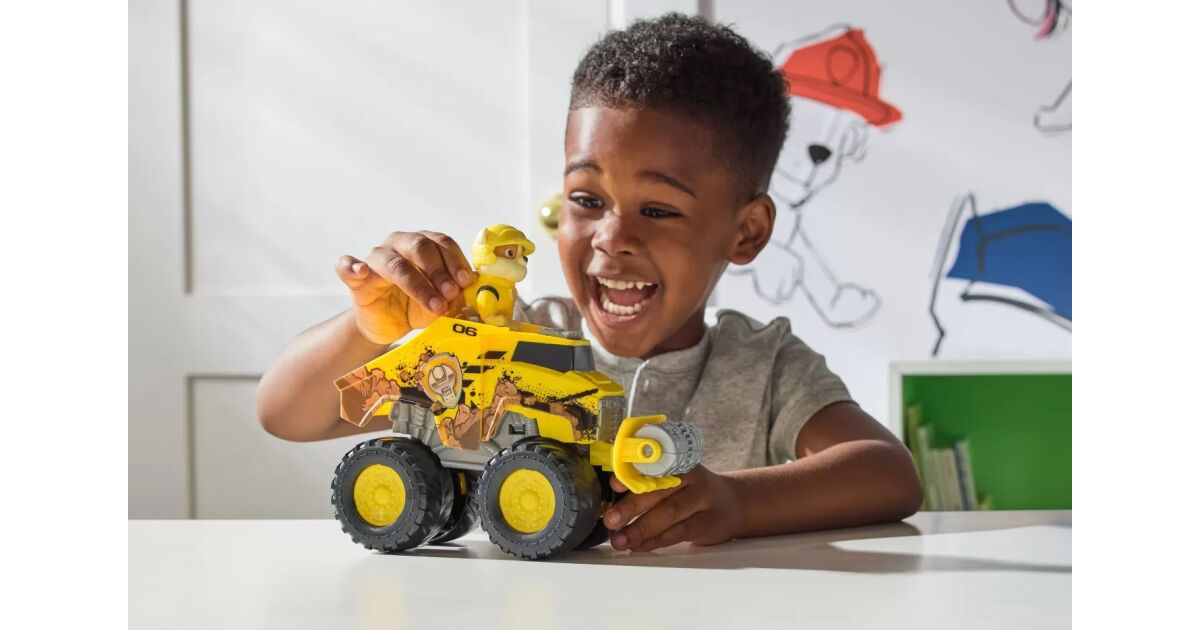 Auto mit Figur, Paw Patrol, Rescue Wheels Bulldozer, Rubble | Pepita.com