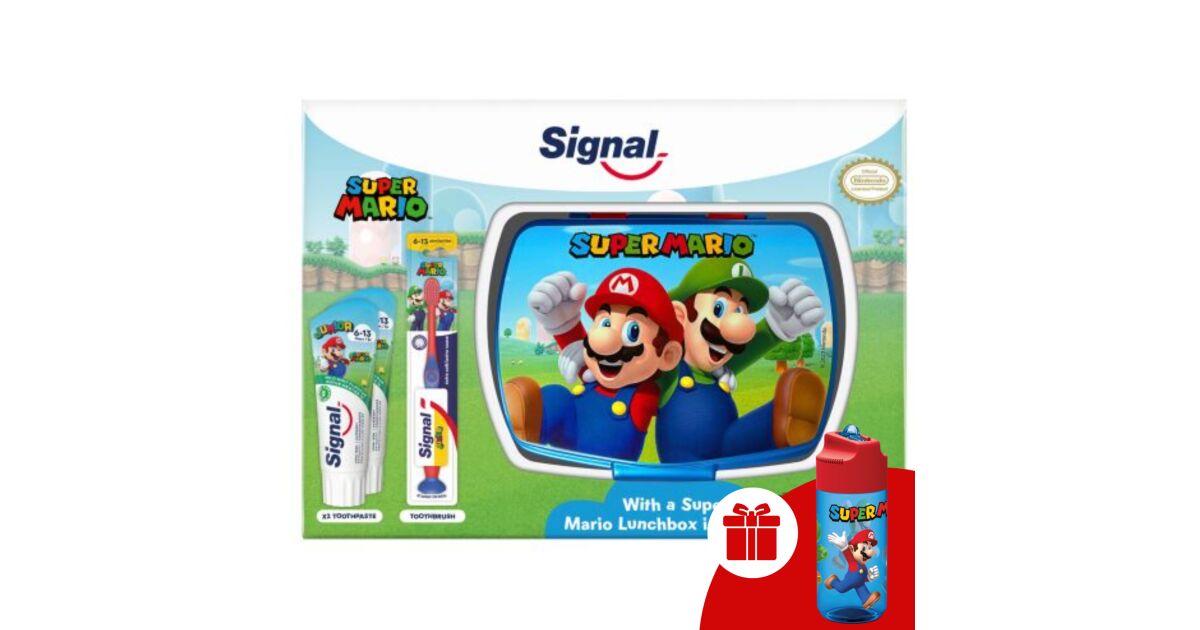 Zestaw upominkowy Signal Kids Supermario + butelka upominkowa Super ...