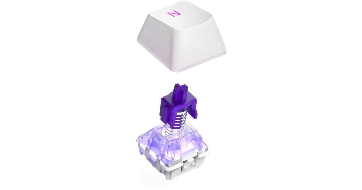 NZXT Function 2 billentyűzet - fehér - UK layout - KB-001NW-UK | Pepita.hu