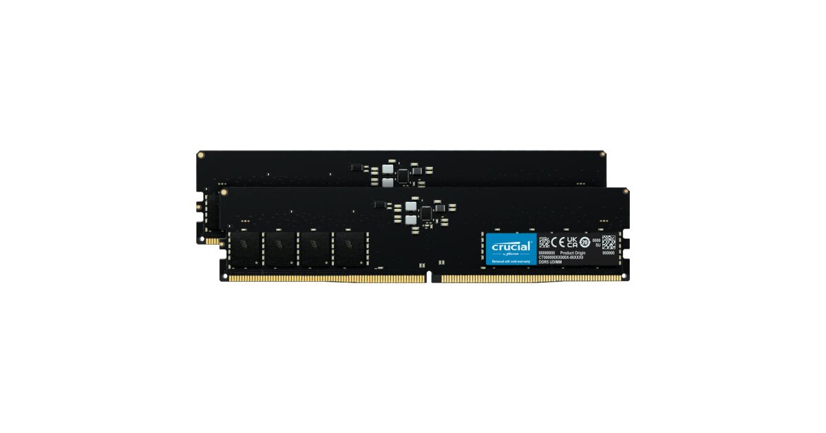 Crucial 128GB / 5600 DDR5 CL46 Dual RAM KIT (2x64GB) (CT2K64G56C46U5 ...