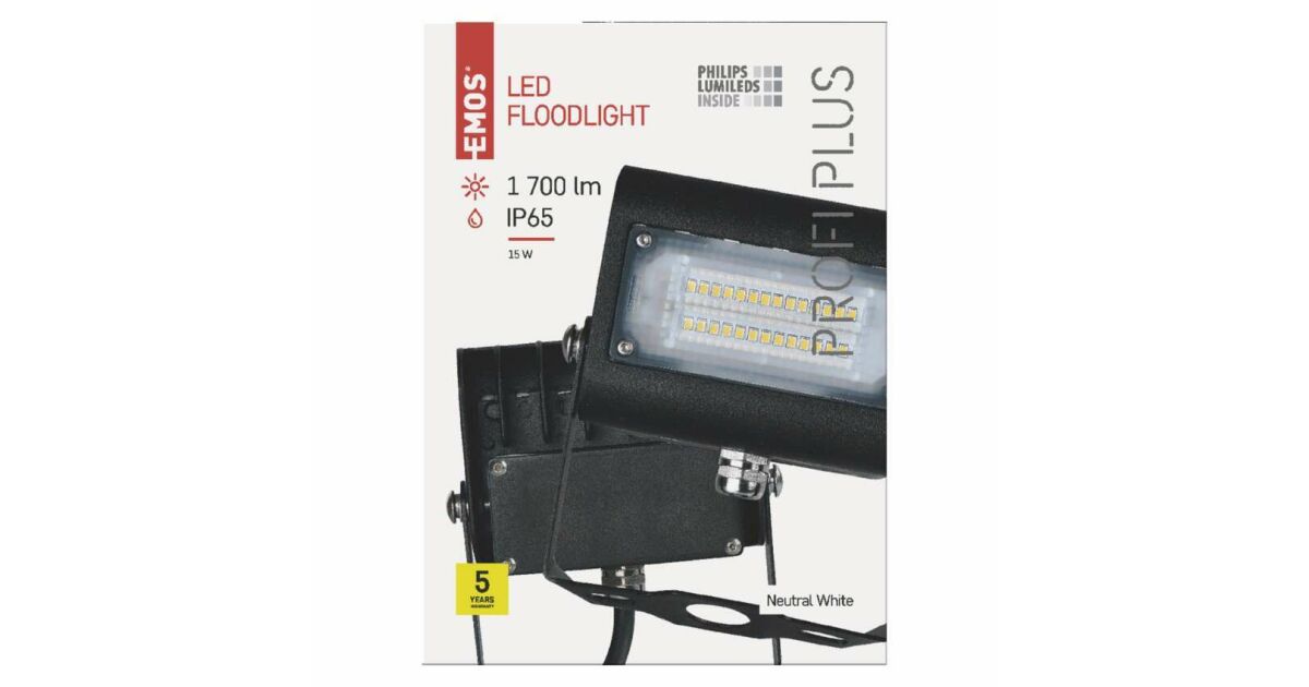 Felbontott! - EMOS Ageno LED Reflektor 15W 1700lm, Fekete | Pepita.hu