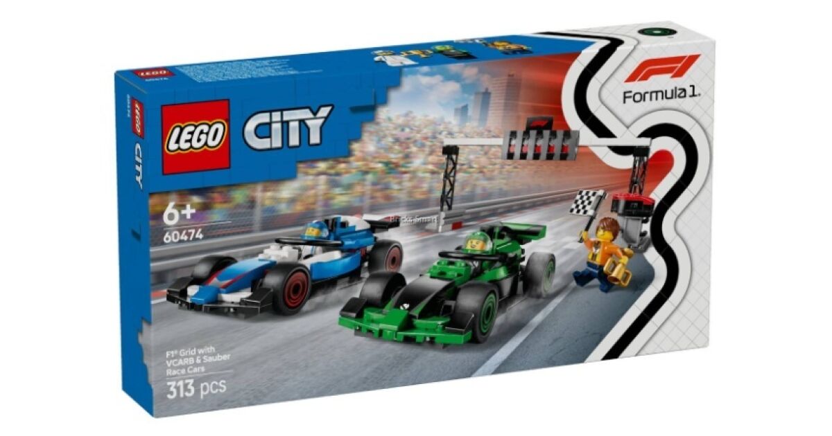 LEGO® City - Pole startowe F1® z VCARB i samochodami wyścigowymi Sauber ...