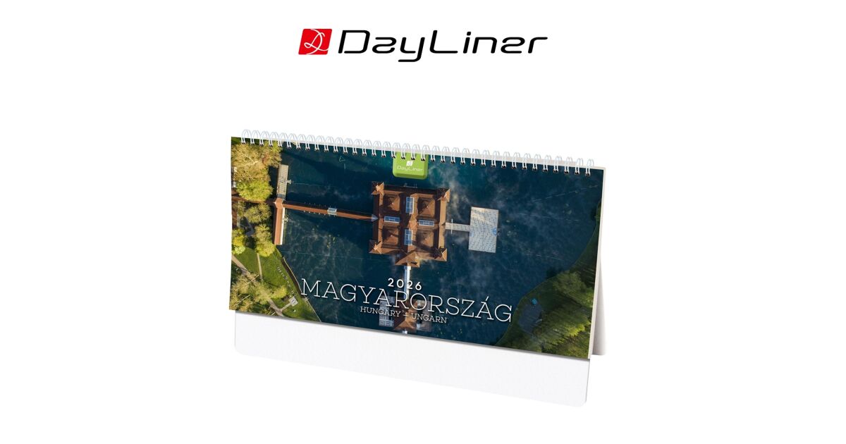 Dayliner asztali naptár Magyarország álló 2026 | Pepita.hu